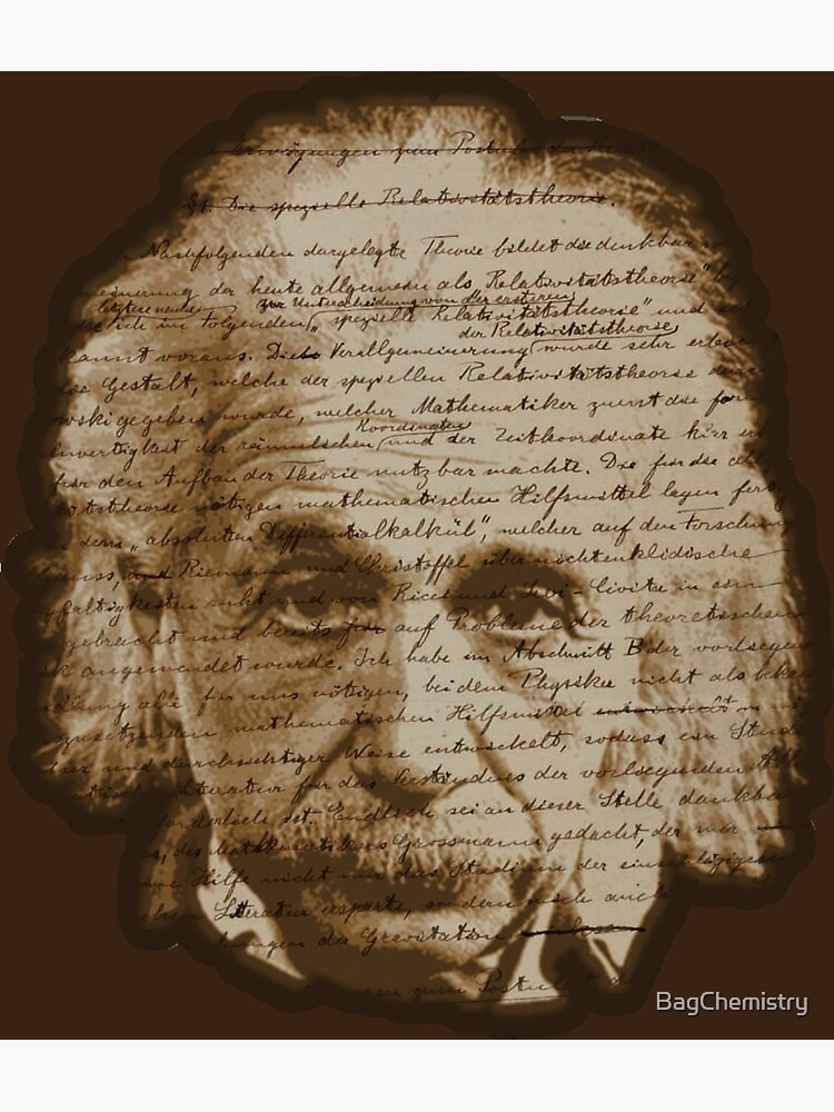 Einstein - General Theory Of Relativity Premium Matte Vertical Poster ...