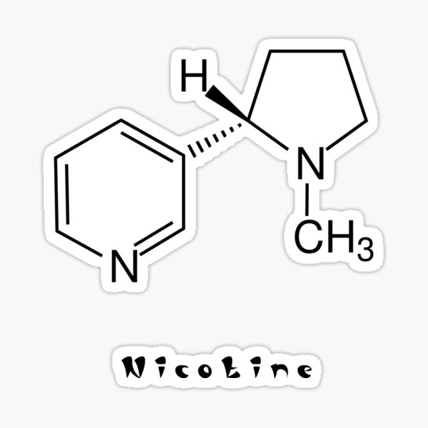 "Nicotine" Sticker by Orloff | Redbubble