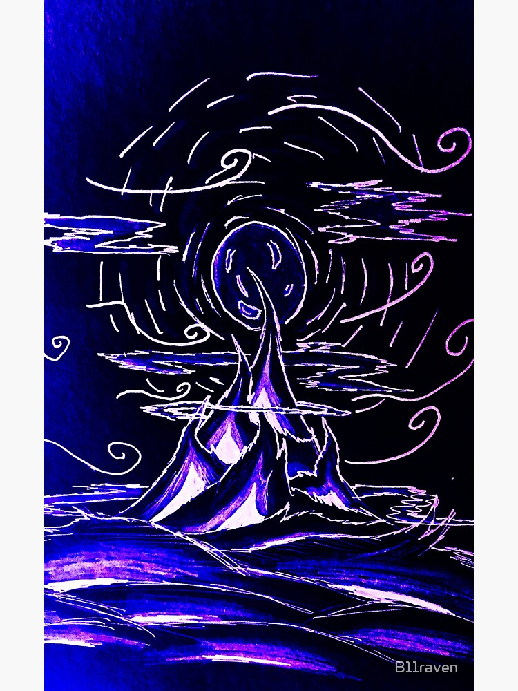 "Violet Moon" Sticker for Sale by B11raven | Redbubble