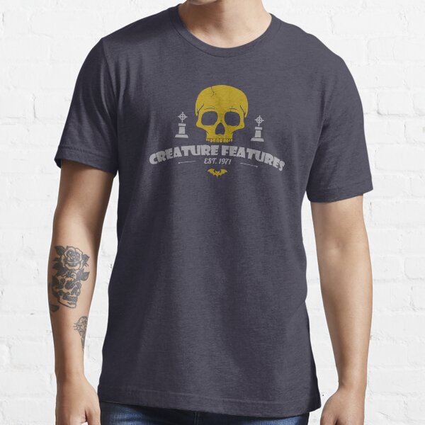 "Creature Features Skull" T-shirt for Sale by CreatureStore | Redbubble ...