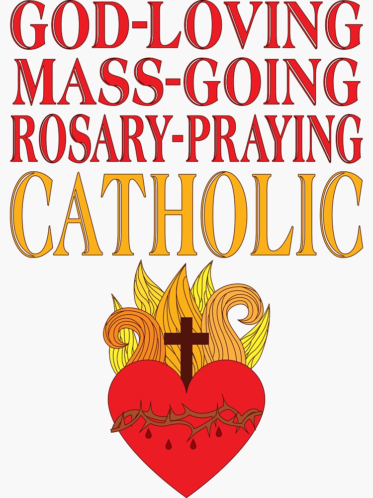 "Catholic" Sticker for Sale by TrendJunky | Redbubble
