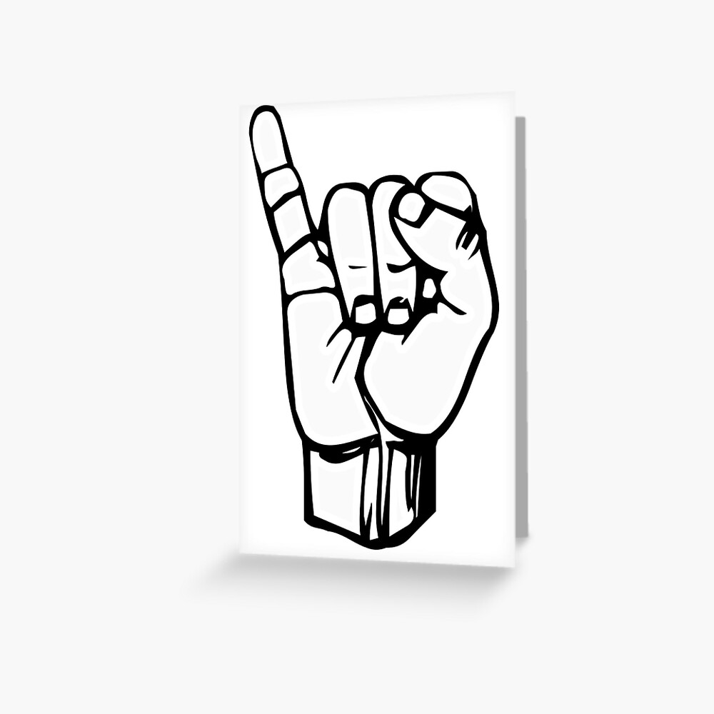 "I - American Sign Language " Sticker for Sale by Kliethermes28 | Redbubble