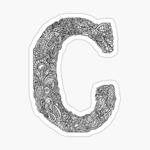 "letter c" Sticker for Sale by brigidmary | Redbubble