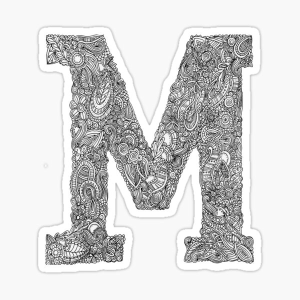 Letter M Stickers | Redbubble