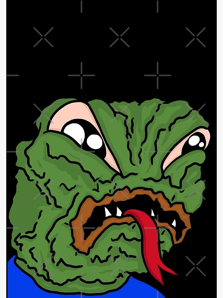 "FeelsKckMan disgusted hissing pepe" Spiral Notebook for Sale by ...