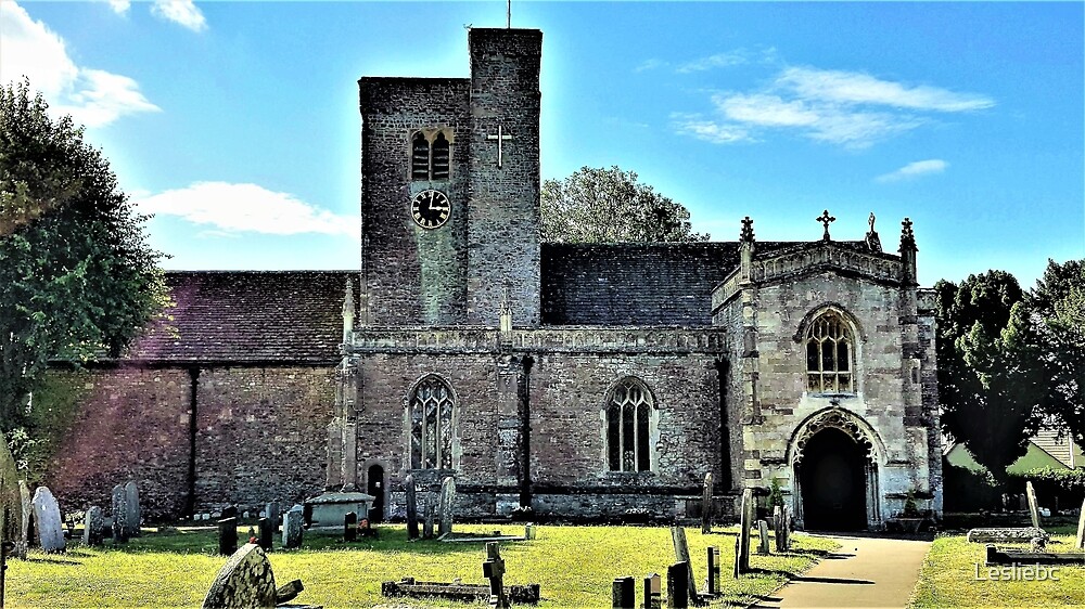 "St. Mary's Church in Magor, Wales" by Lesliebc | Redbubble