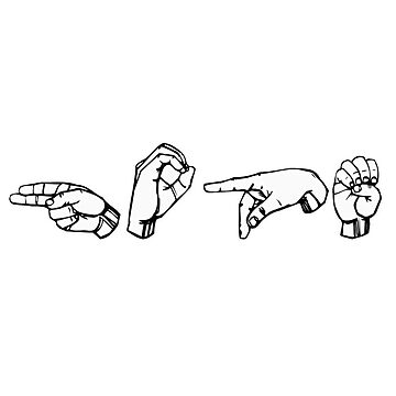 "Hope - American Sign Language " Sticker for Sale by Kliethermes28 ...
