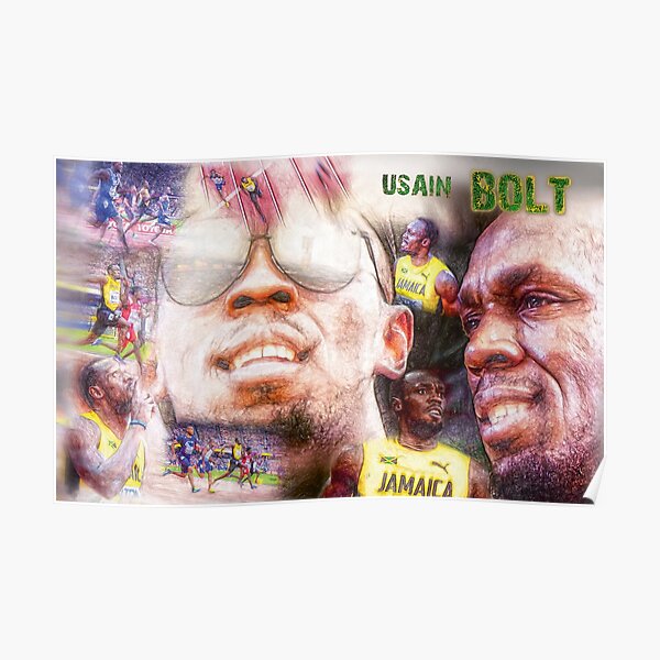 "Usain Bolt" Poster for Sale by coolArtGermany | Redbubble