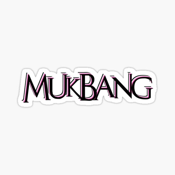 "Mukbang triple layer font design pop art" Sticker for Sale by avit1 ...
