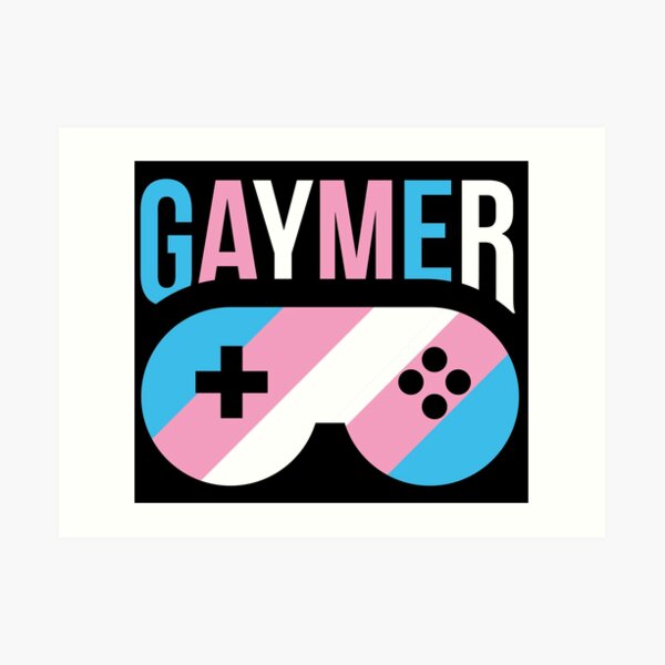 "Trans Gaymer Logo" Art Print for Sale by Calmurion | Redbubble