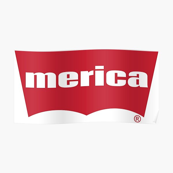 "Merica Words Millennials Use America" Poster for Sale by ProjectX23 ...