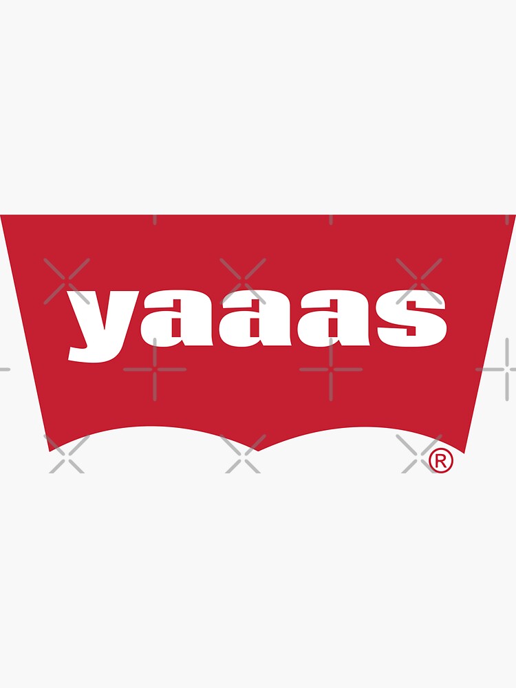 "Yaaas" Sticker by ProjectX23 | Redbubble