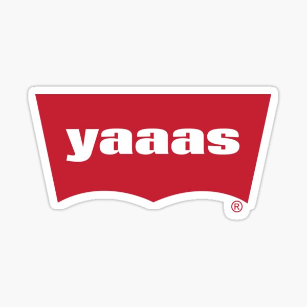 "Yaaas" Sticker by ProjectX23 | Redbubble