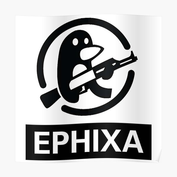"EPHIXA ORIGINAL LOGO" Poster for Sale by tumblrian | Redbubble