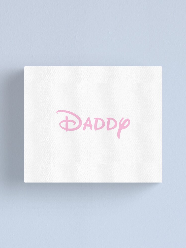 "Pastel Pink Daddy Logo" Canvas Print by BimboDoll | Redbubble