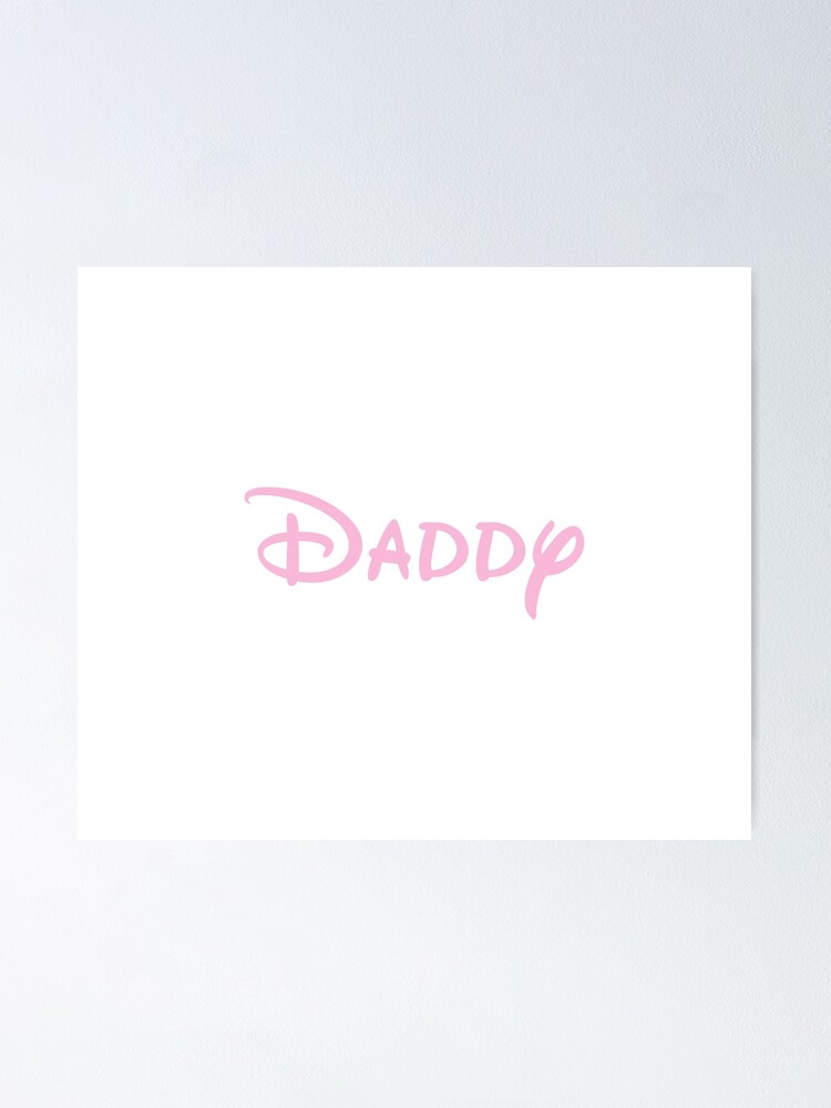 "Pastel Pink Daddy Logo" Poster for Sale by BimboDoll | Redbubble