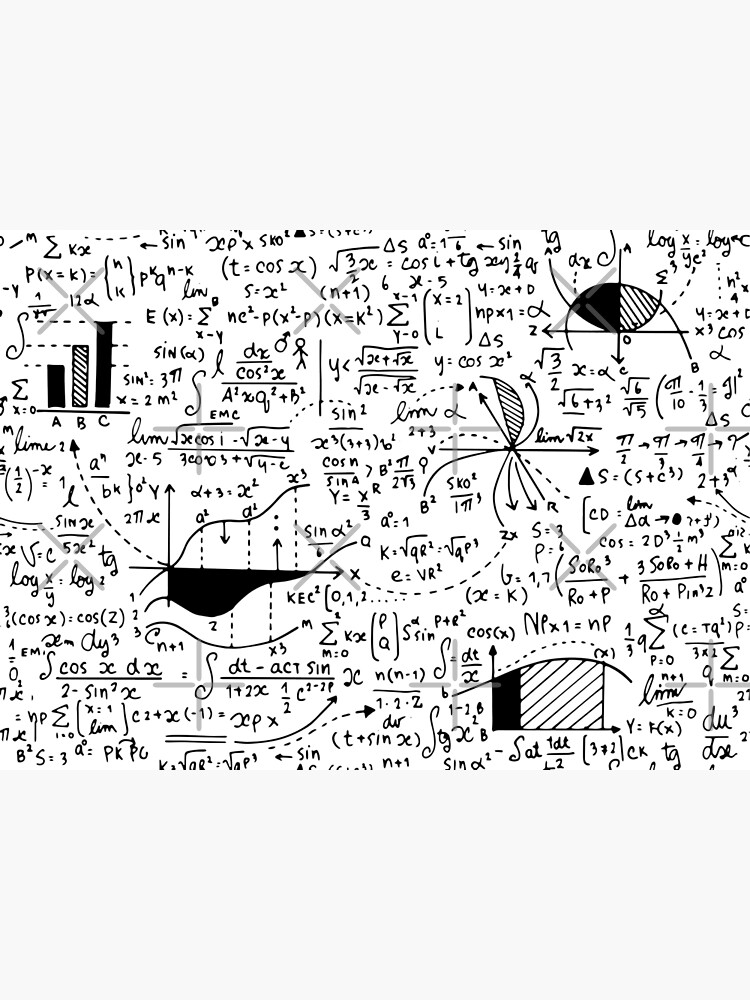 "Hand Written Math Equation " Poster by SuperSeries | Redbubble