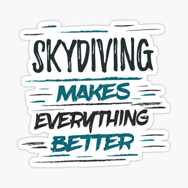Funny Skydiving Stickers | Redbubble