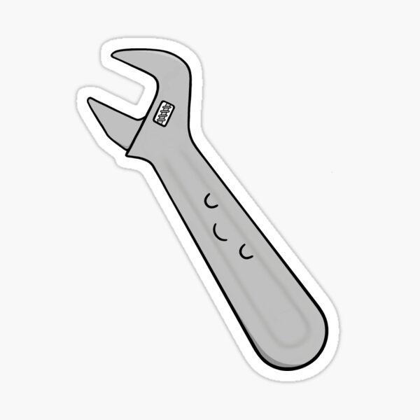 "Cute Wrench" Sticker by BaconPancakes21 | Redbubble