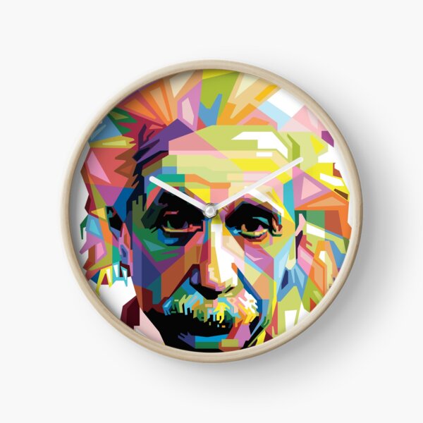Albert Einstein Clocks | Redbubble