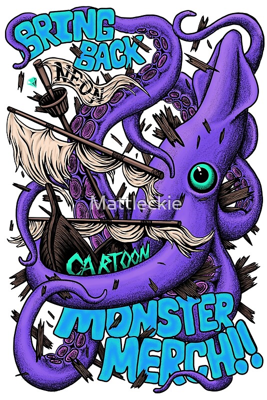 "Bring Back Neon Cartoon Monster Merch" by Mattleckie | Redbubble