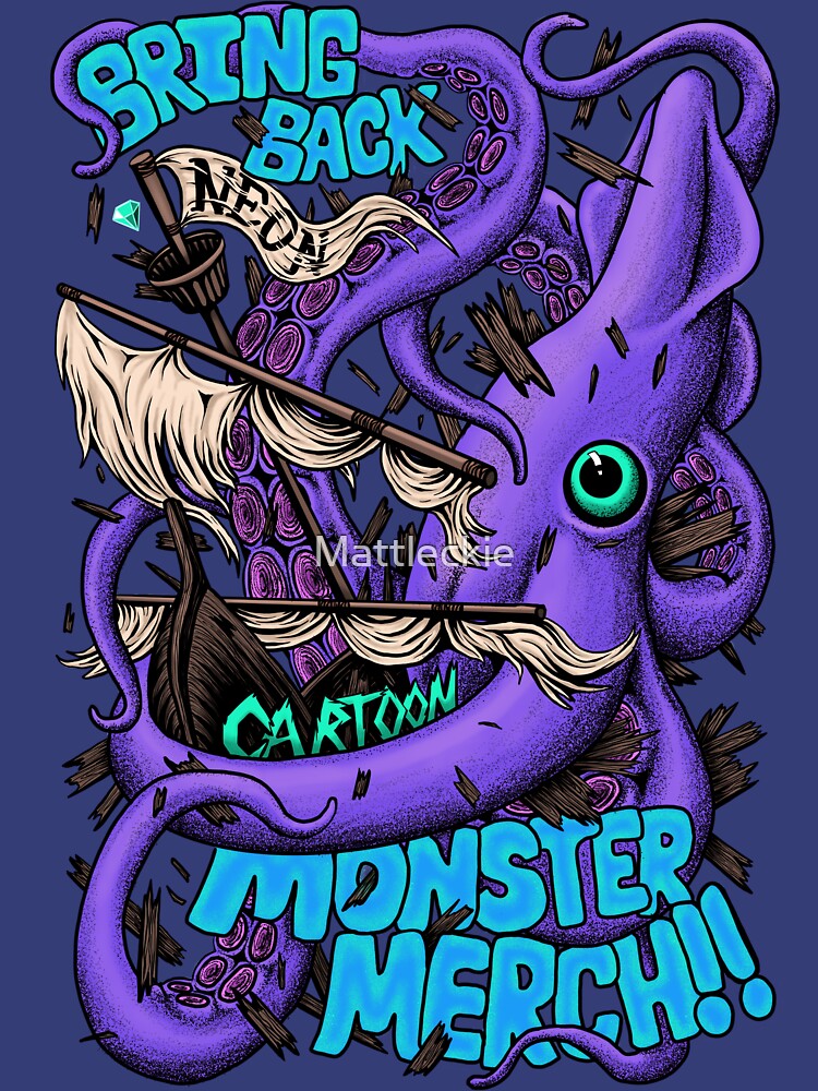 "Bring Back Neon Cartoon Monster Merch" T-shirt for Sale by Mattleckie ...