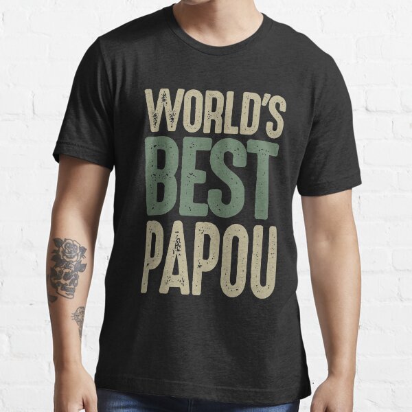 "World's Best Papou" T-shirt by cidolopez | Redbubble