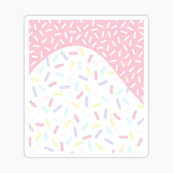 "Extra Sprinkles Print" Sticker for Sale by designbyelle | Redbubble