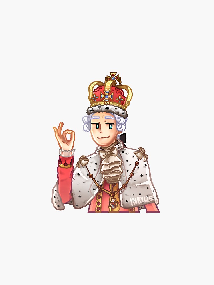 "King George III Meme" Sticker for Sale by Inky125 | Redbubble