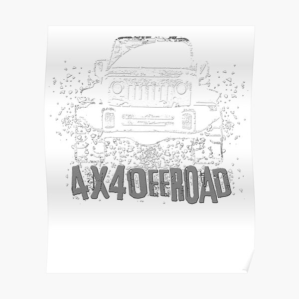 "4X4 Offroad | 4WD T-shirt" Poster by Rokahr-overland | Redbubble