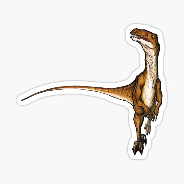 Jurassic Park Raptor Stickers | Redbubble