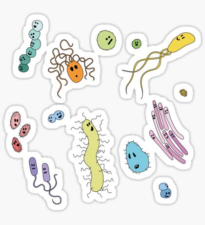 Bacteria Stickers | Redbubble