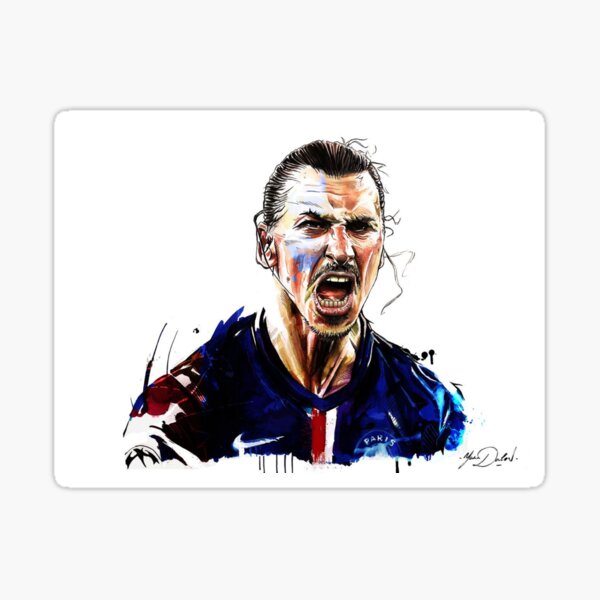 "zlatan ibrahimovic 3" Sticker for Sale by daminrandy | Redbubble