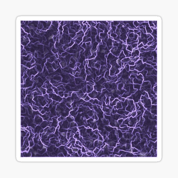 "Purple Lightning" Sticker by JollyLagoon | Redbubble