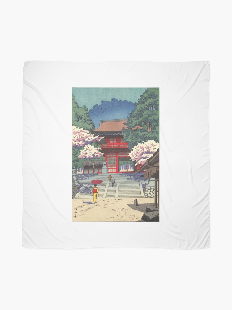"Spring at Kurama Temple Asano Takeji Shin Hanga" Scarf by RBEnt ...