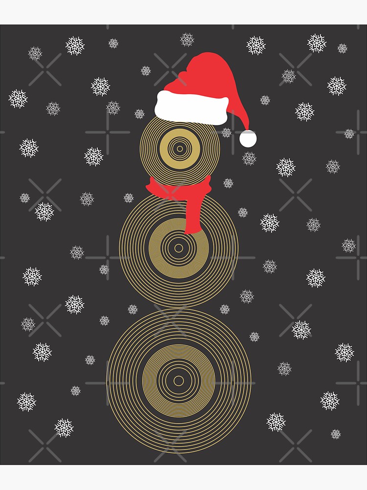 "Percussion Cymbal Christmas Holiday Snowman " Sticker for Sale by ...
