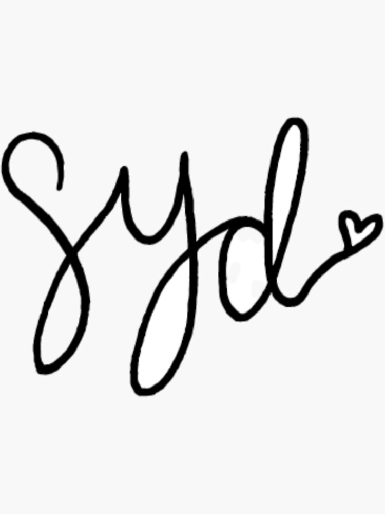 "syd" Sticker for Sale by paigeh1213 | Redbubble