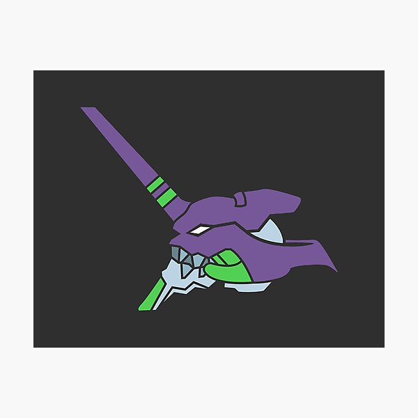 Lámina fotográfica «Neon Genesis Evangelion Eva Unit 01 Head Minimal ...