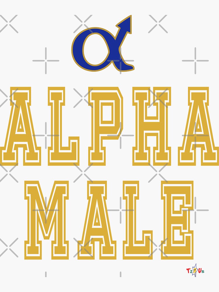 "Alpha Male" Sticker by MBlack100 | Redbubble
