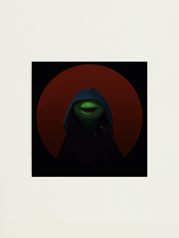 "Evil Kermit Meme" Photographic Print by GarlicAndBasil | Redbubble