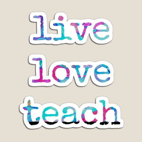 Live Love Laugh Love Learn Magnets | Redbubble