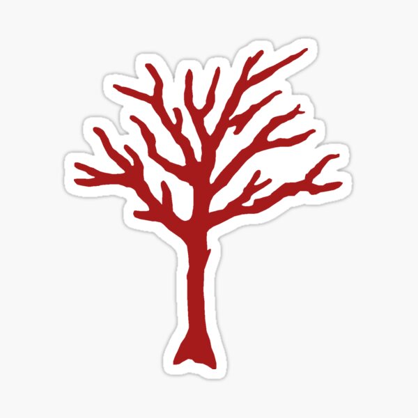 "XXXTentacion Tree Tattoo (Red)" Sticker for Sale by Chookosaurus ...