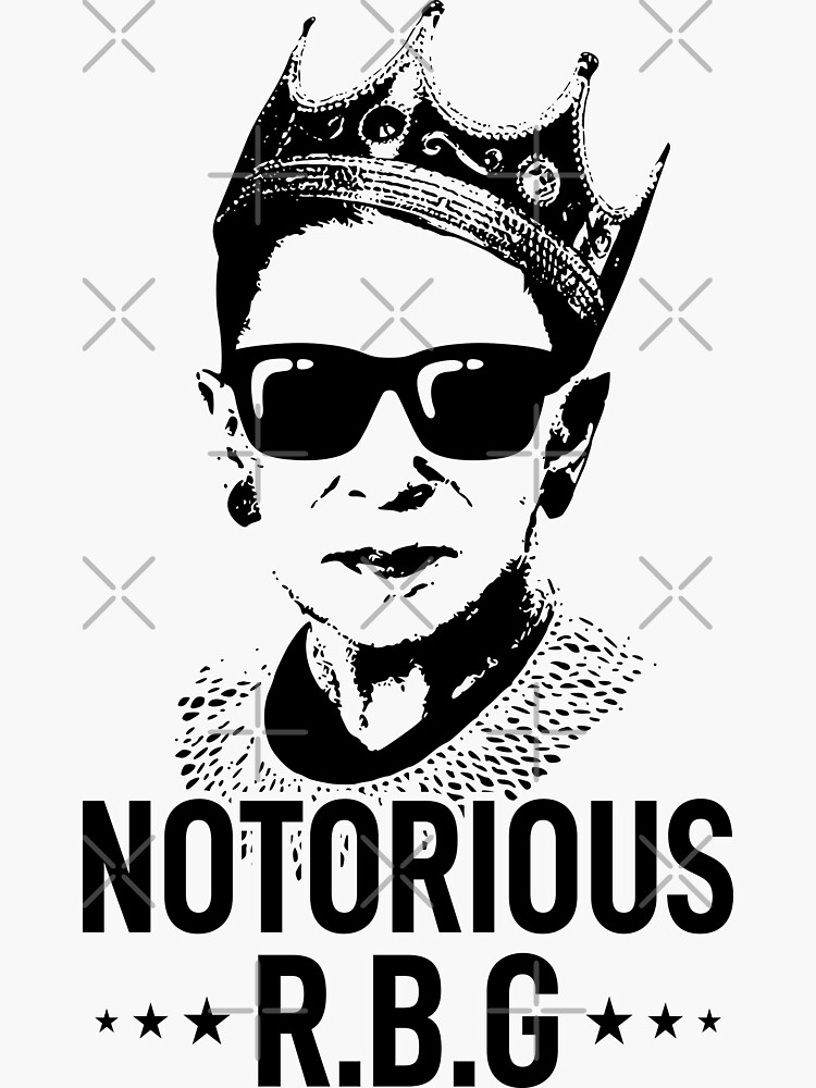 "Notorious RBG" Sticker by tatajef14 | Redbubble