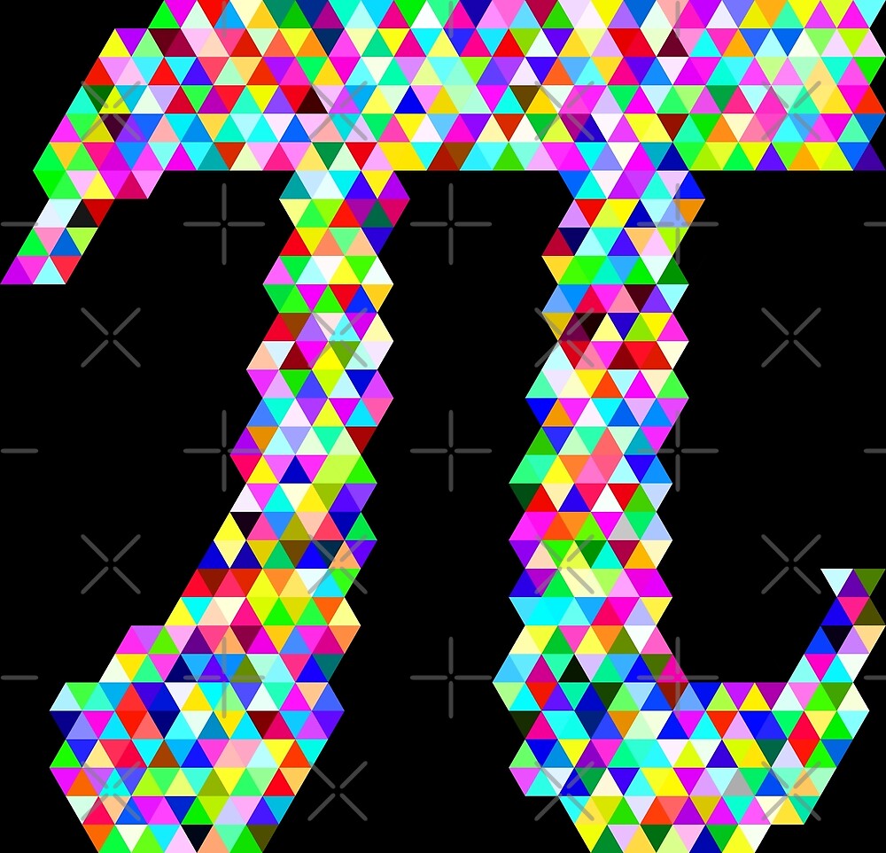 "π Pi Triangulation Tessellation Abstract Pi Day Design" by ...