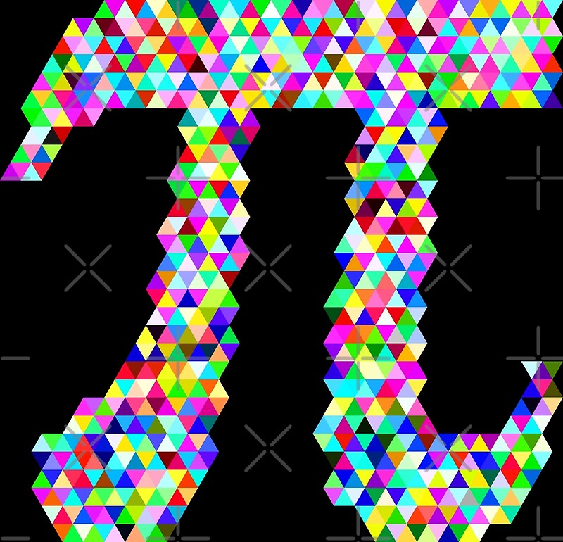 "π Pi Triangulation Tessellation Abstract Pi Day Design" by ...