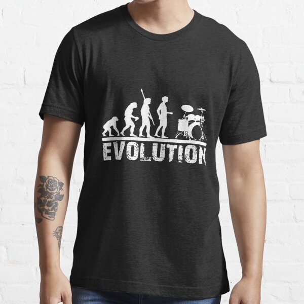 "Evolution, Band, Schlagzeug" T-Shirt von Klaus-Meisen | Redbubble