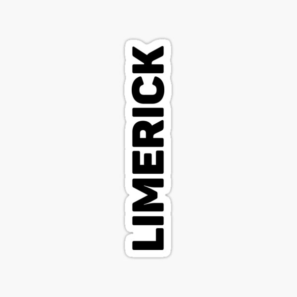 "Limerick" Sticker for Sale by designkitsch | Redbubble