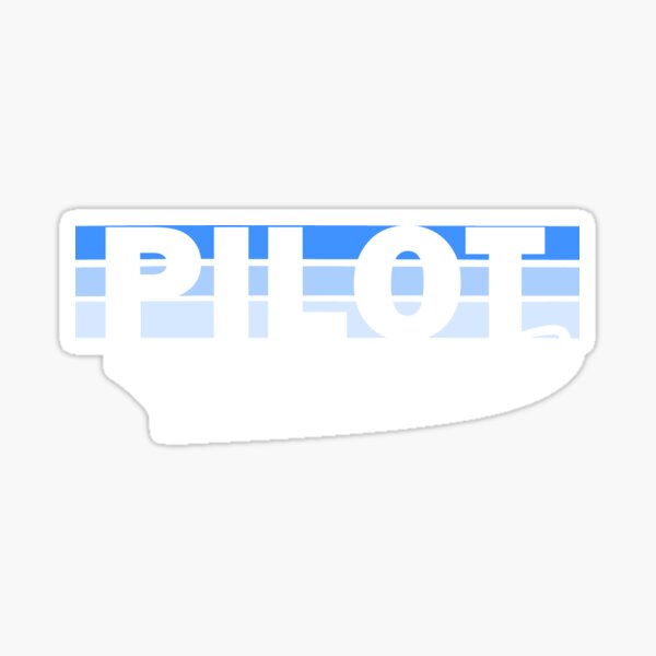 "pilot" Sticker for Sale by dtino | Redbubble