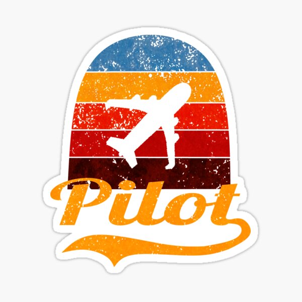 "Pilot design" Sticker for Sale by dtino | Redbubble