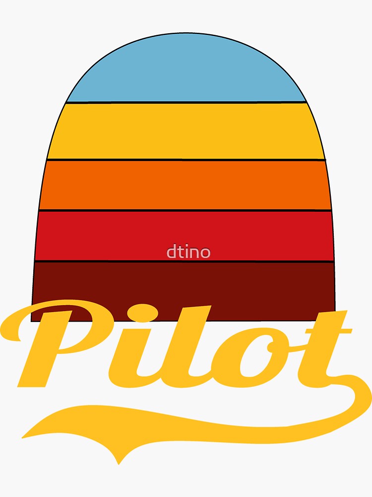 "Pilot Design 2" Sticker for Sale by dtino | Redbubble